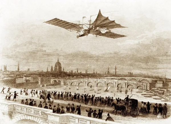 The Arial Steam Carriage proposed flying machine Our beautiful Wall Art ...