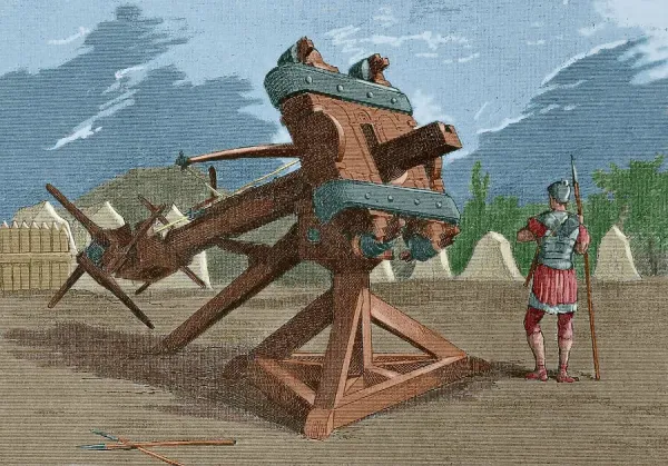 Ballista. Engraving. Museo Militar, 1883 Our beautiful Wall Art and ...
