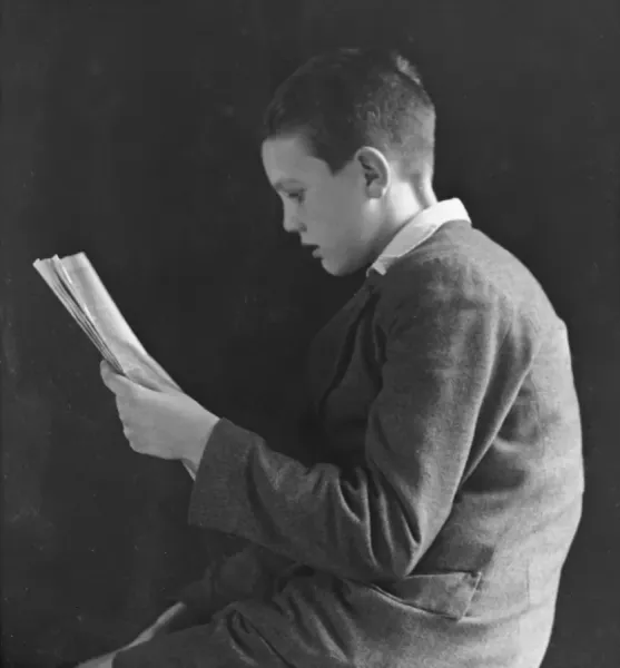 Boy reading, photographic portrait 1936 Our beautiful Wall Art and ...