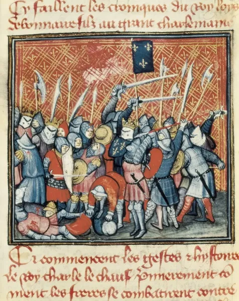 Chronicle of Charles II of France. Illustration Our beautiful Wall Art ...