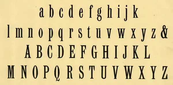 Condensed alphabet, upper and lower case A-Z Our beautiful Wall Art and ...