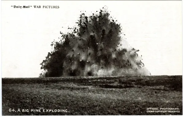 A mine exploding on the Western Front Our beautiful Wall Art and Photo ...