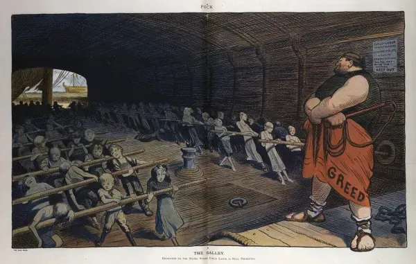 The galley. Illustration shows the interior of a galley