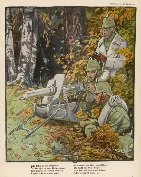 German Machine Gun / 1914 Our beautiful Wall Art and Photo Gifts ...
