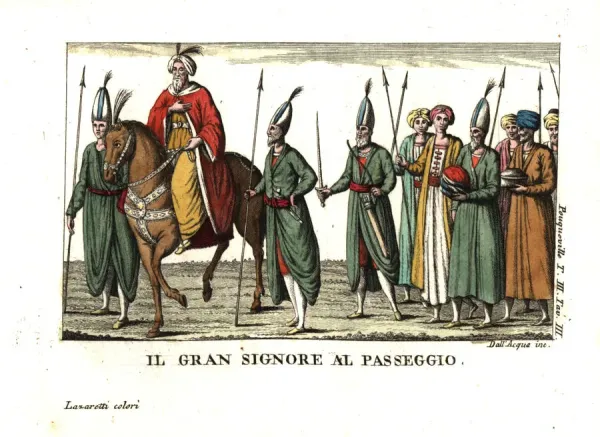 The Grand Seigneur on a stroll with his retinue Our beautiful Wall Art ...