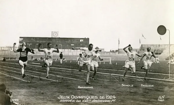 Harold Abrahams wins 100m 1924 Olympics Our beautiful Wall Art and ...
