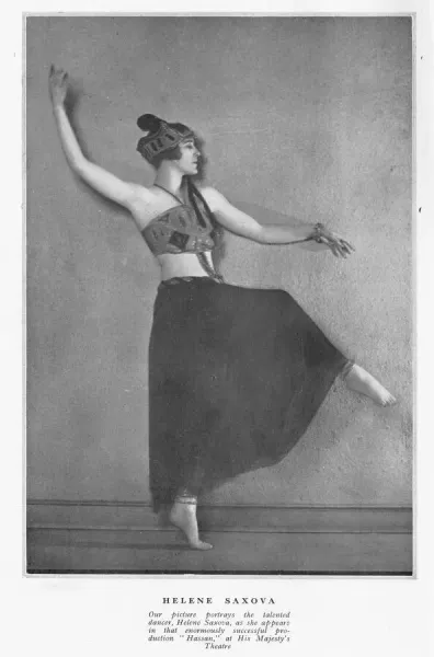 Helena Saxova, the talented dancer as she appears in Hassan