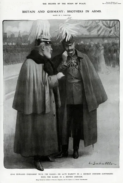 King Edward friendship with Kaiser Our beautiful Wall Art and Photo ...