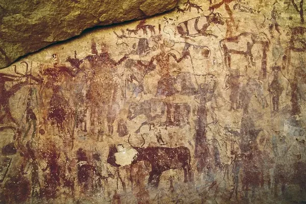 Neolithic Hunter Cave Paintings