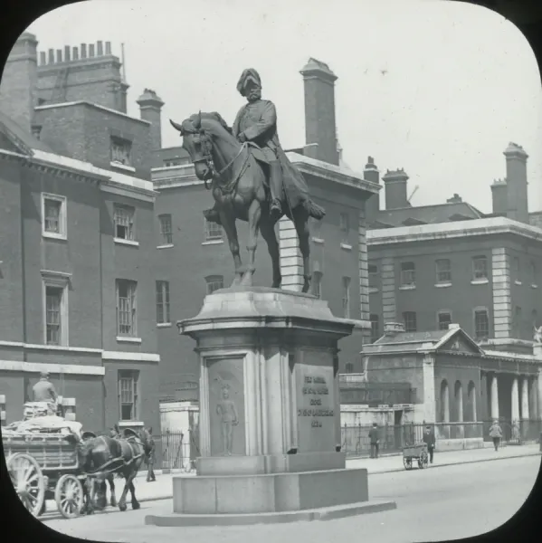 London, England Duke of Cambridge Statue Equestrian statue