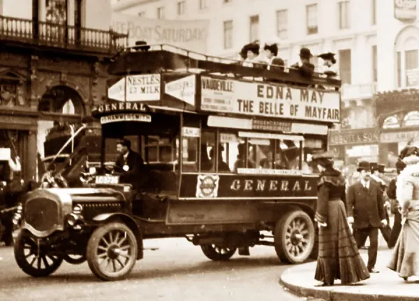 London General motor bus Date: early 1900s Our beautiful Wall Art and ...