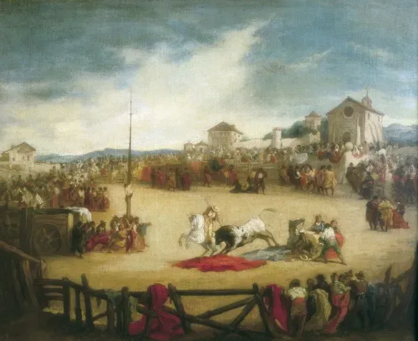 LUCAS PADILLA, Eugenio (1824-1870). The Bullfight. 1840