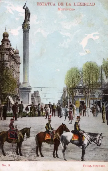 Montevideo, Uruguay Liberty Statue on Plaza Cagancha