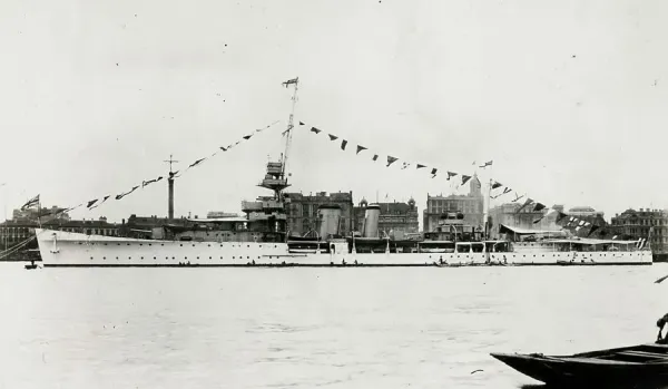 Navy ship HMS Carlisle at Shanghai, China, 1927 Our beautiful Wall Art ...