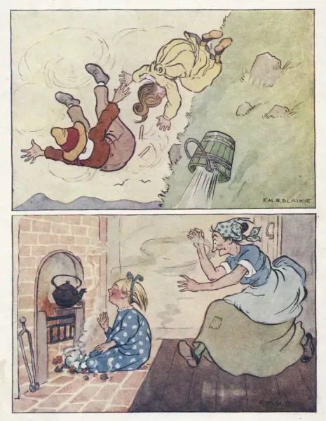 Nursery Rhymes -- Jack and Jill, Polly Flinders Our beautiful Wall Art ...