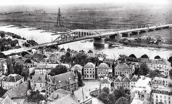 The original road bridge over the River Rhine Our beautiful Wall Art ...