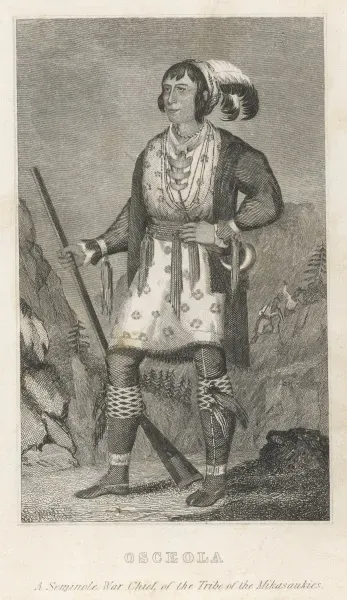 OSCEOLA, leader of the Seminoles in their resistance to