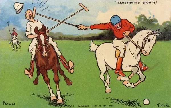Polo Cartoon by Tom Browne Our beautiful Wall Art and Photo Gifts ...