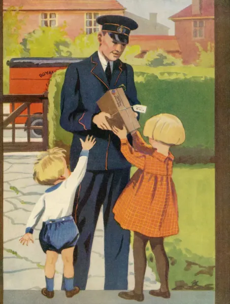 Postman with Parcel Our beautiful Wall Art and Photo Gifts include ...