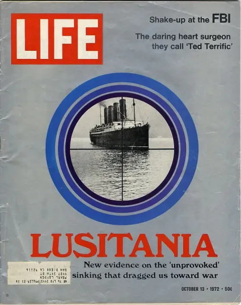Lusitania Logo Lusitania At New York Dock Shower Curtain By Pixels