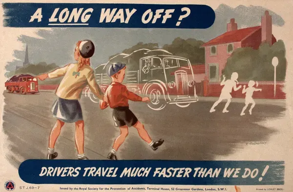 Jigsaw Puzzle of Road safety poster, A Long Way Off