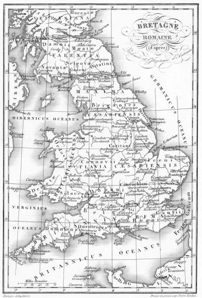 Roman Britain Map Our beautiful Wall Art and Photo Gifts include Framed ...