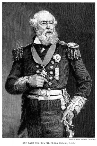 Sir PROVO WALLIS British naval commander Date: 1791 1892?