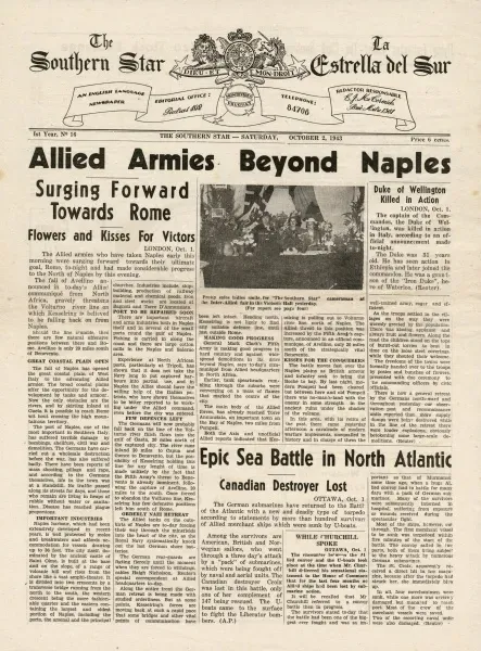 The Southern Star newspaper, Montevideo Our beautiful Wall Art and ...