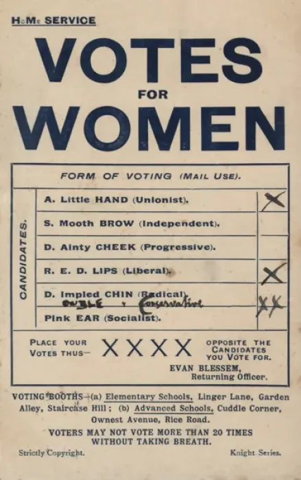 Suffragette Votes for Women Voting Form Our beautiful Wall Art and ...