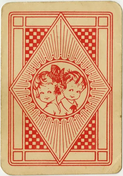 Tinker, Tailor playing card, design on back. 20th century