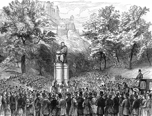 Unveiling the statue of Sir James Simpson in Edinburgh