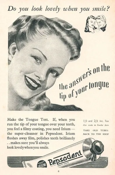 Wartime Pepsodent Advertisement Our beautiful Wall Art and Photo Gifts ...