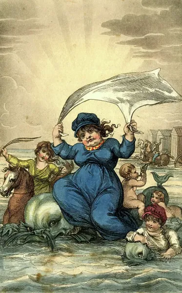 Widow Ducker and Her Nymphs at Scarborough, Yorkshire