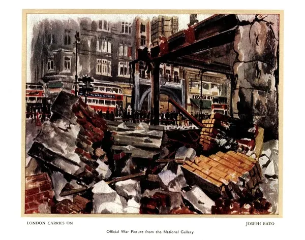 WW2 greetings card, London Carries On Our beautiful Wall Art and Photo ...