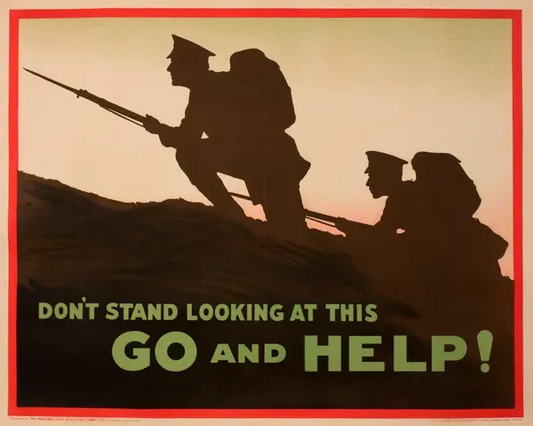 WWI Poster, Go and Help Our beautiful Wall Art and Photo Gifts include ...