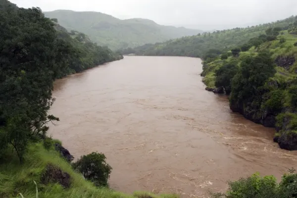 Ethiopia Floods of the Omo River in the south of Ethiopia
