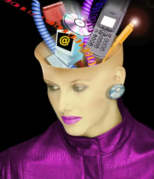 Concept of a womans head and communication Our beautiful Wall Art and ...