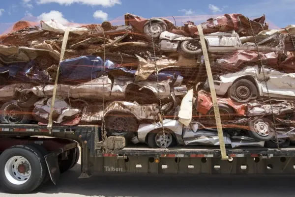 Scrap Cars in Transit for Recycling Our beautiful Wall Art and Photo ...