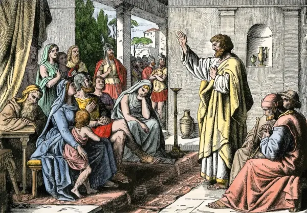 Peter The Apostle Preaching