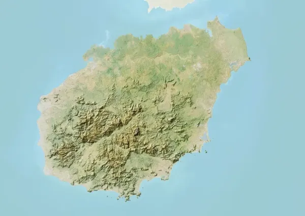 Hainan China Map Image Of China And The Province Of Hainan, Relief Map