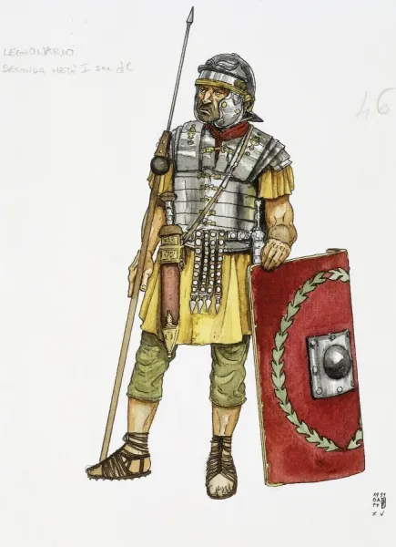 Roman Soldier Drawing Color