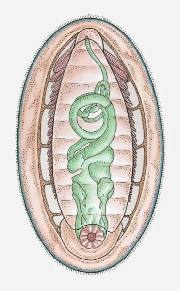 Chiton Diagram Polyplacophora: From Physsalus, Oscabrion, To Chiton
