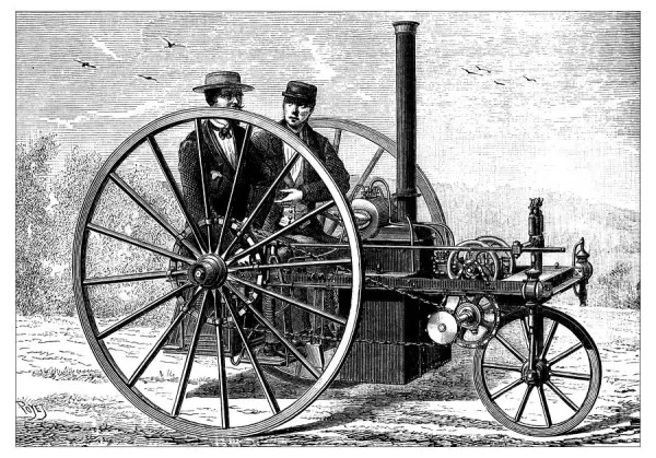 First Steam Engine Car