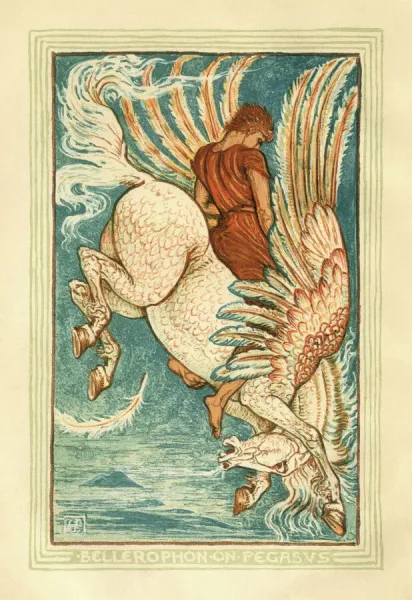 Pegasus And Bellerophon Greek Mythology