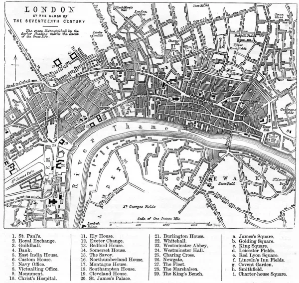 Historical Map Of London
