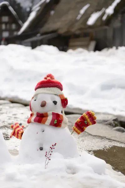 Melted Snowman Hd Wallpaper
