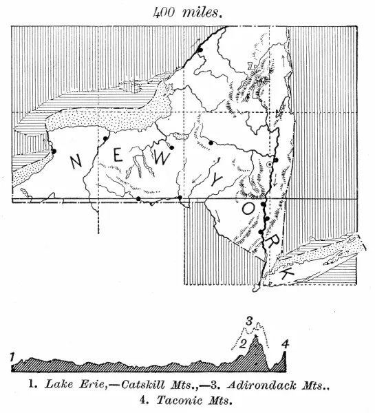 New York state map 1886 Our beautiful Wall Art and Photo Gifts include ...