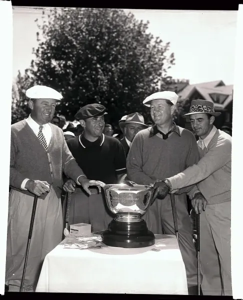 Past Winners of Goodall Round Robin Tournament with Trophy