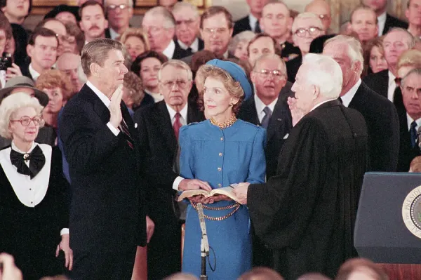 President Reagan Sworn In Ceremony Our beautiful Wall Art and Photo ...