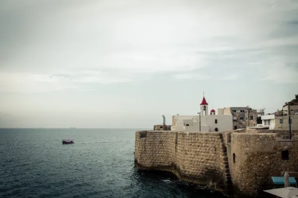 View of the old city walls, Acco, Israel Our beautiful Wall Art and ...
